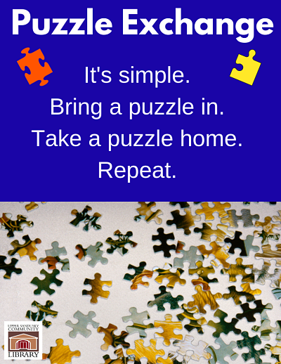 puzzle exchange at USCL | Upper Sandusky Community Library